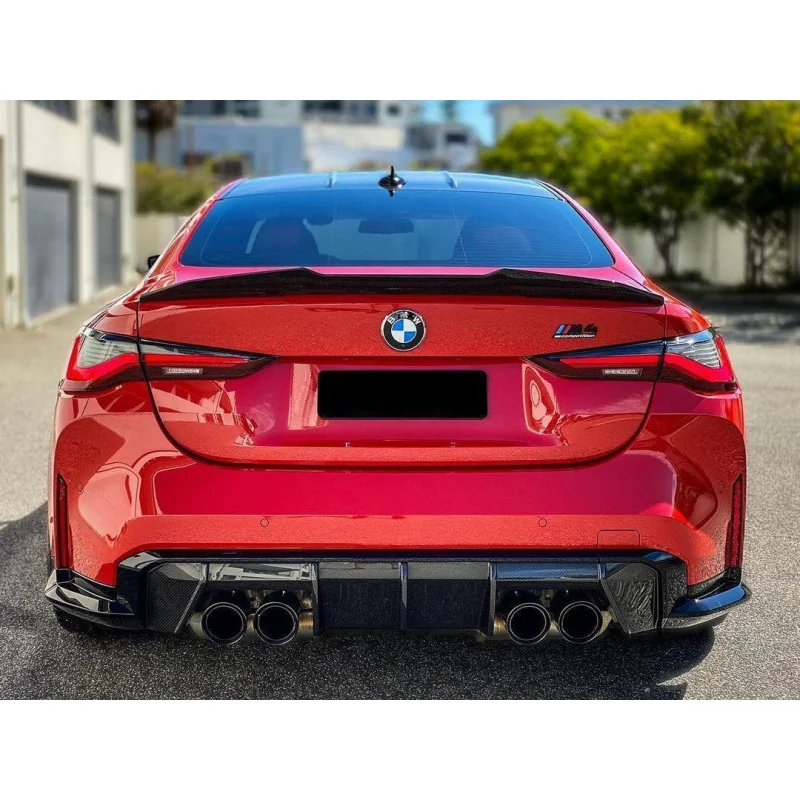 Aleron spoiler trasero para BMW Serie 4 G26 Grancoupe Performance Negro ...