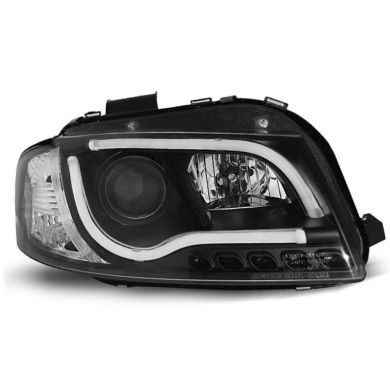 Faros delanteros Audi A3 8P Led Tubelight Negros – MVM CAR PARTS SPAIN SL